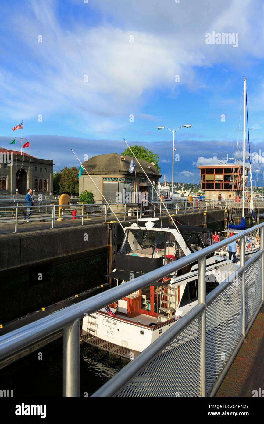 Hiram M. Chittenden Locks,Lake Washington Ship Canal,Seattle,Washington ...