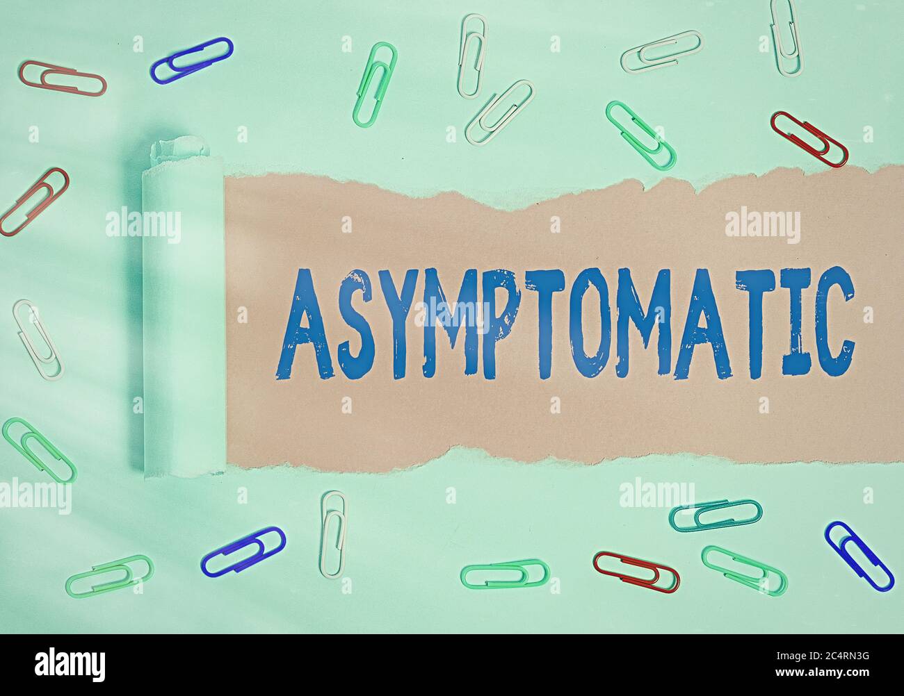 Word writing text Asymptomatic. Business photo showcasing a condition ...