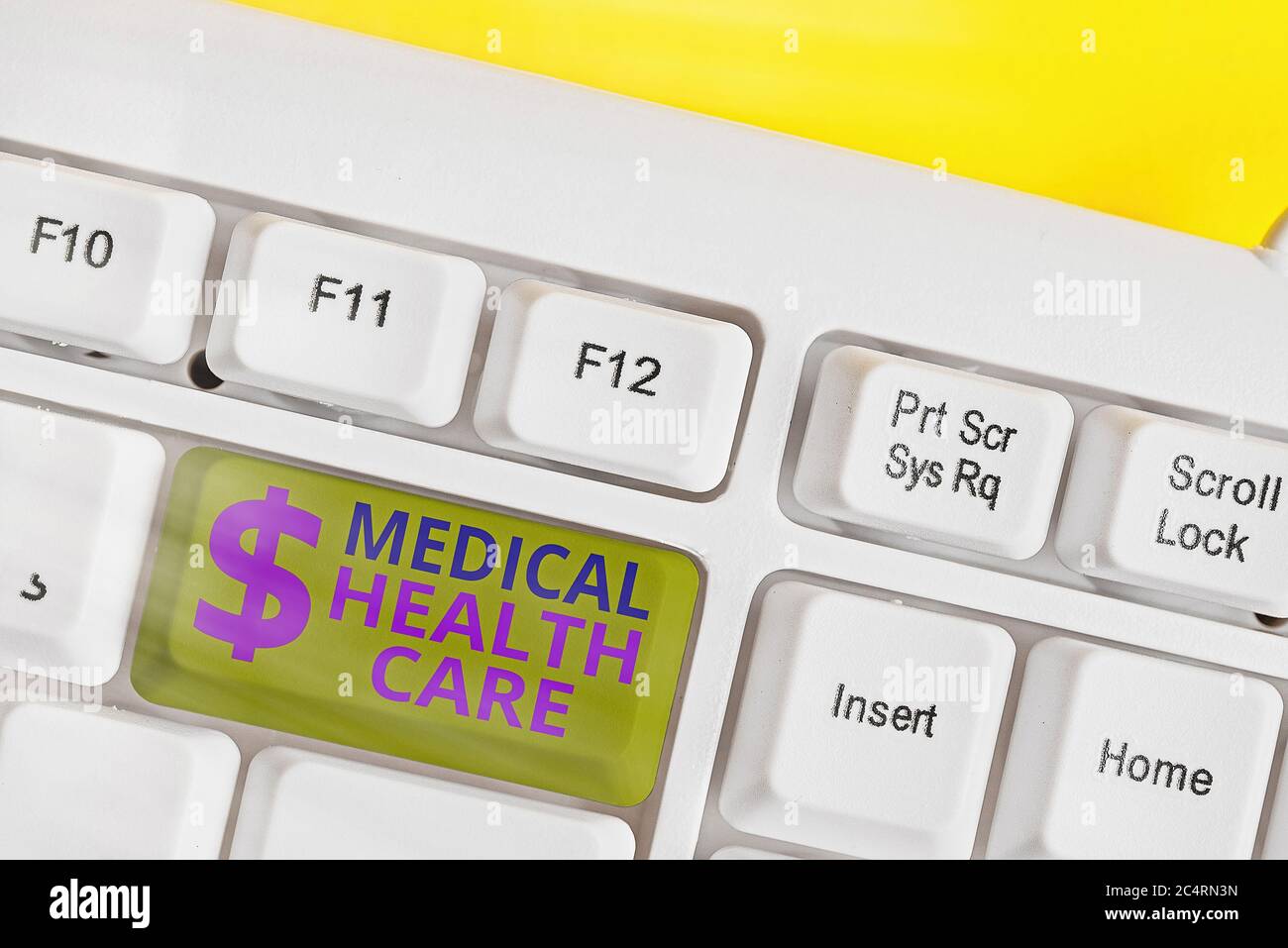 Handwriting text writing Medical Health Care. Conceptual photo ...