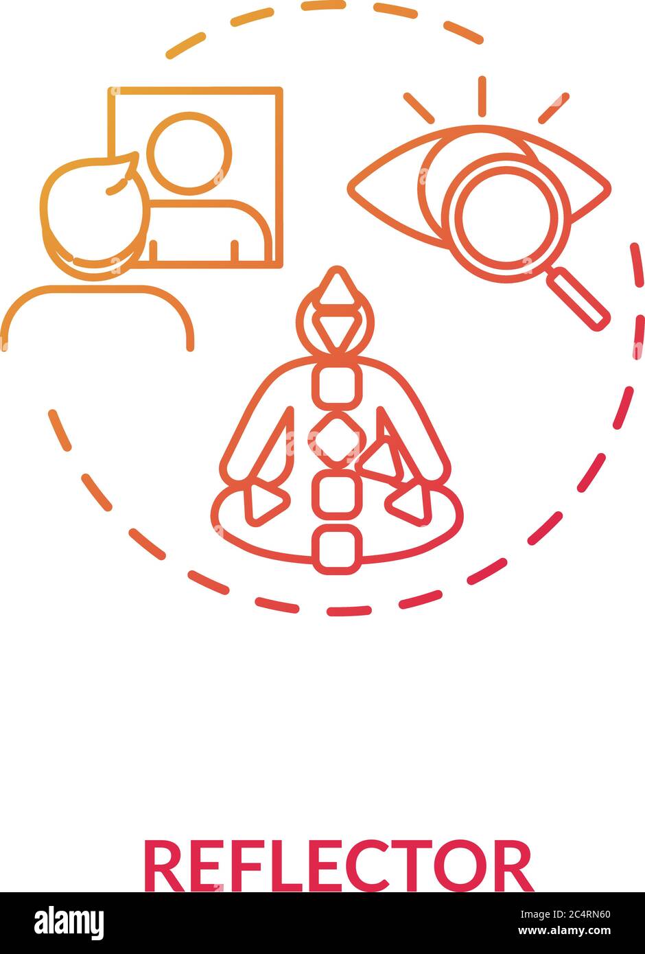 Red reflector Stock Vector Images - Alamy
