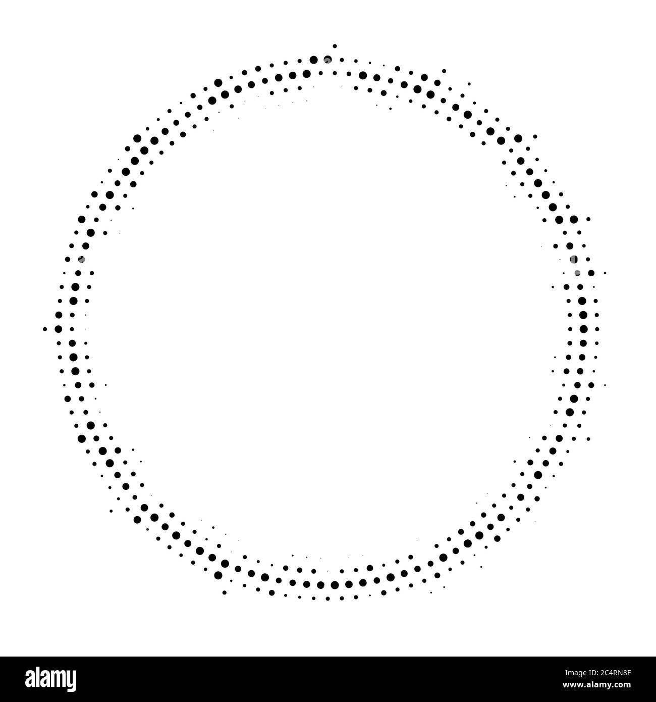 Halftone dotted background circularly distributed. Halftone effect ...