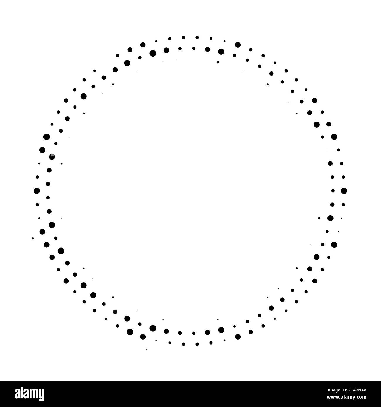 Halftone dotted background circularly distributed. Halftone effect ...