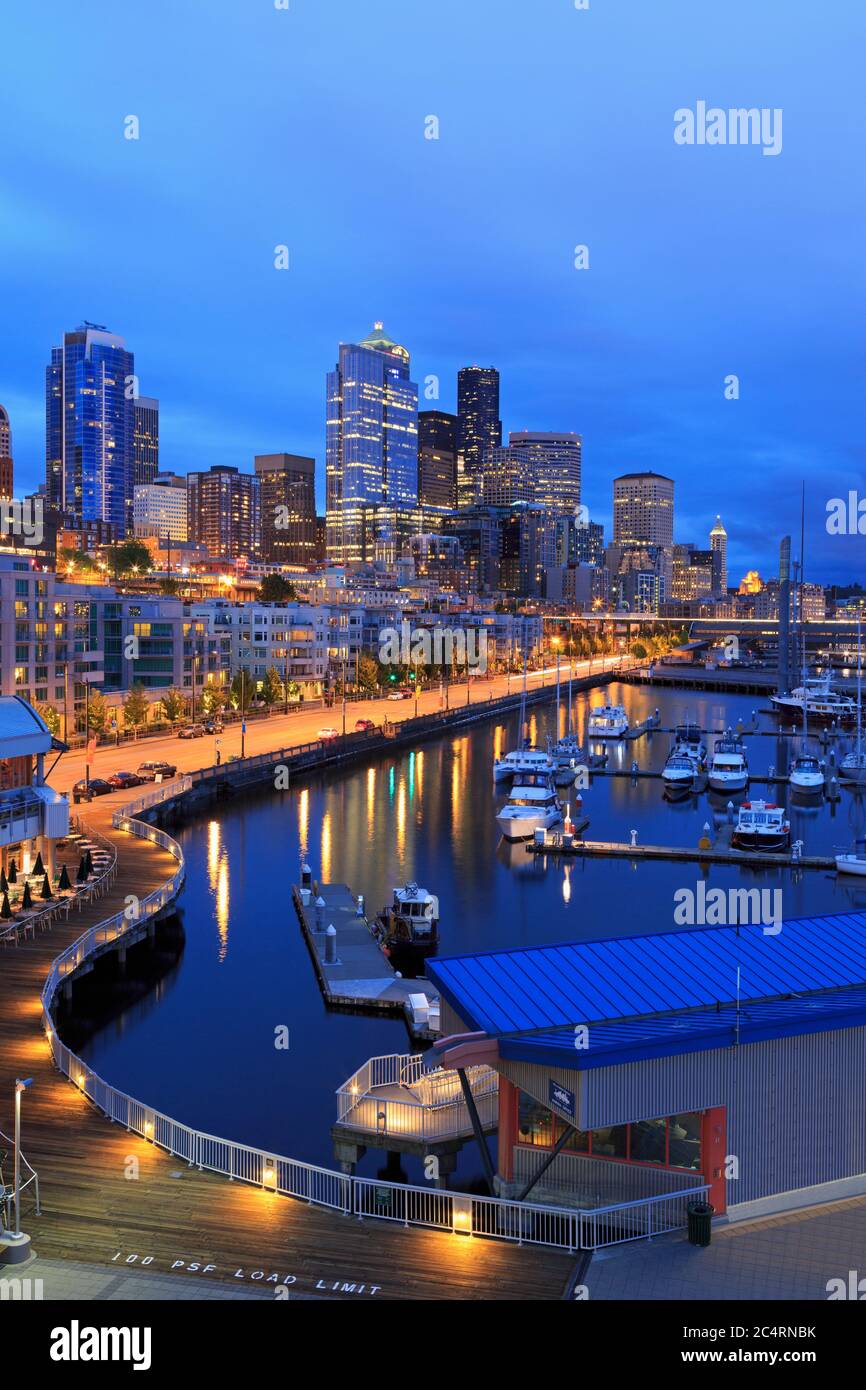 Pier 66 & Bell Harbor,Seattle,Washington State,USA Stock Photo - Alamy