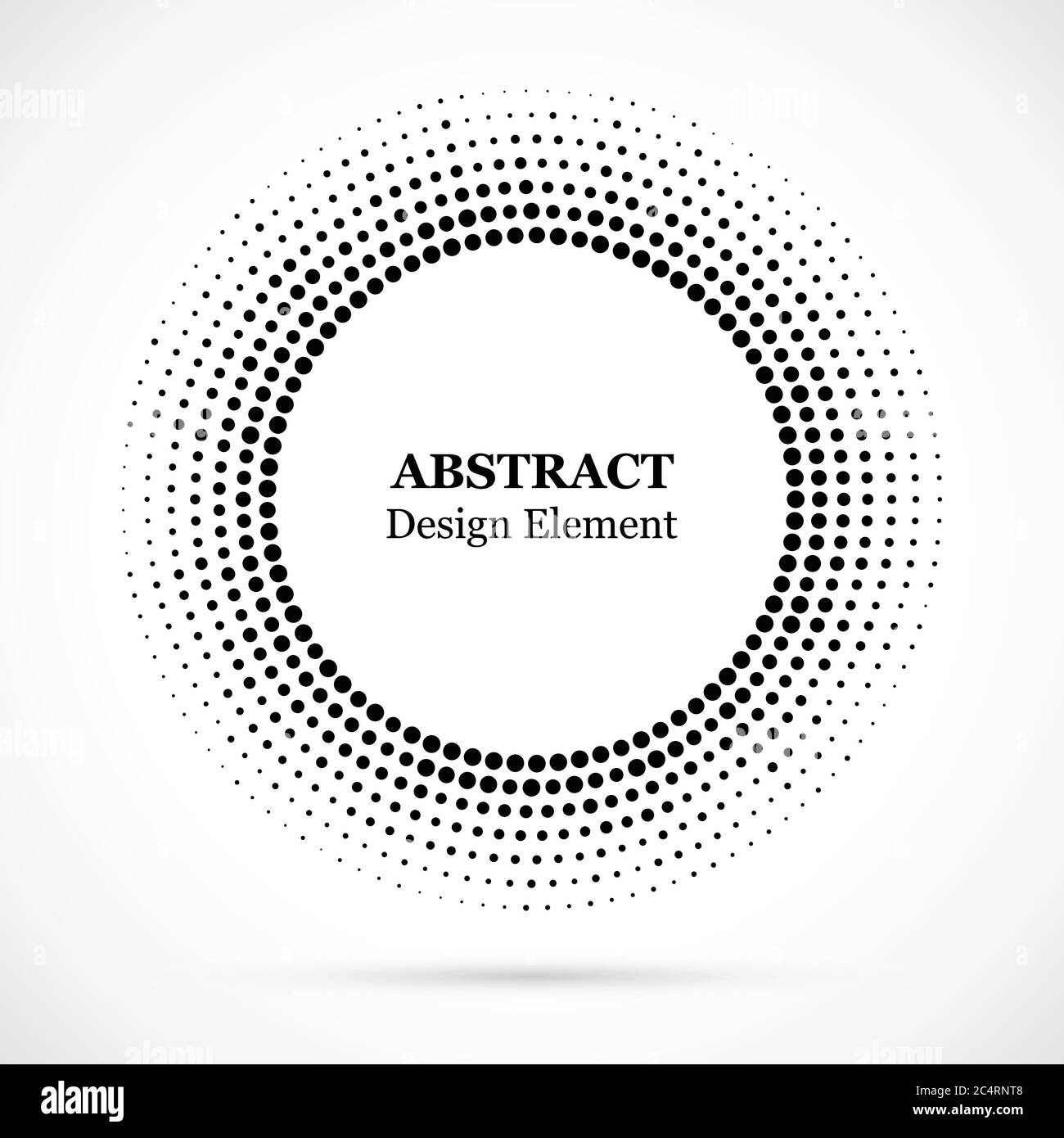 Halftone dotted background circularly distributed. Halftone effect ...