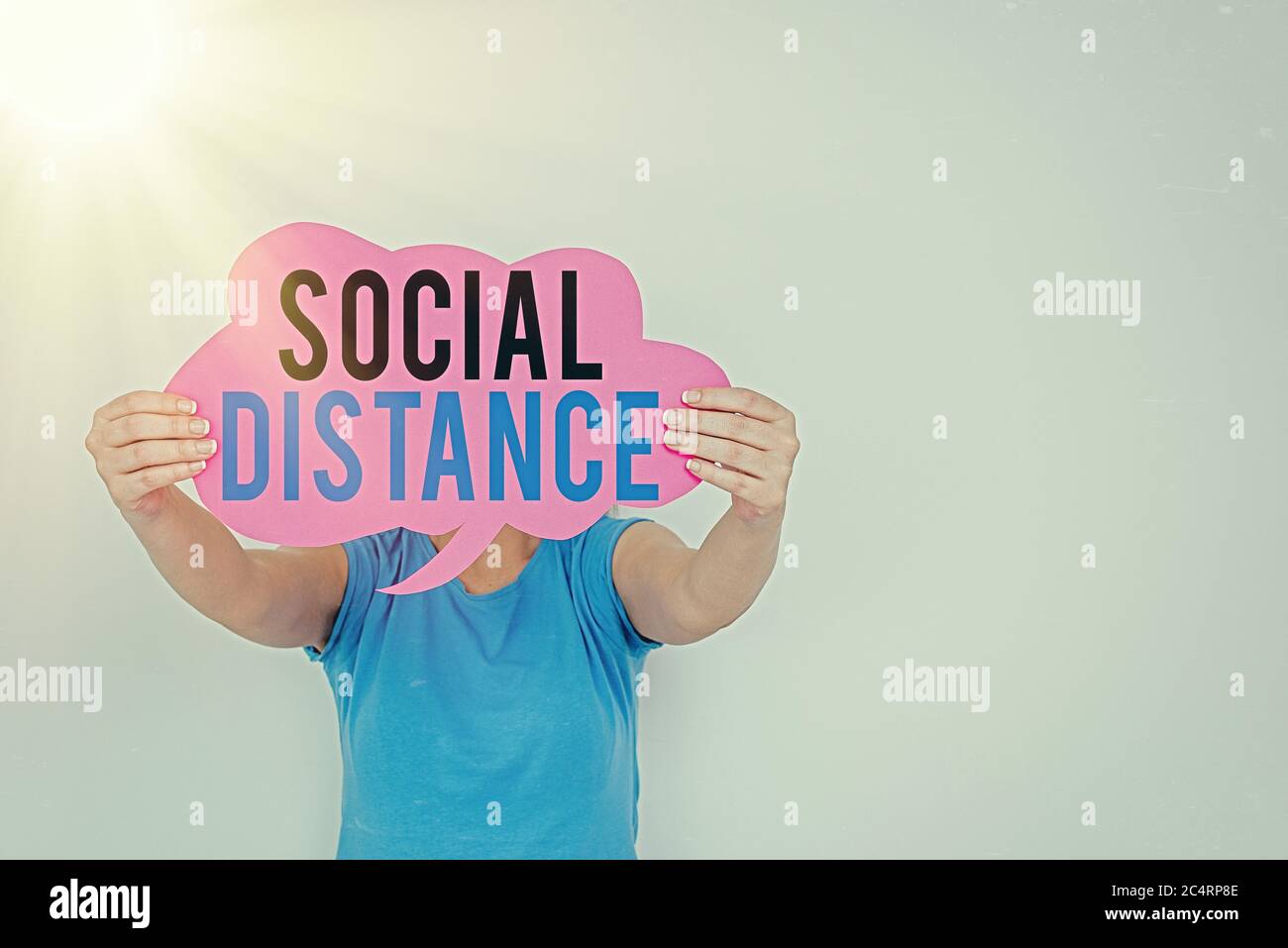Text sign showing Social Distance. Business photo text degree of ...