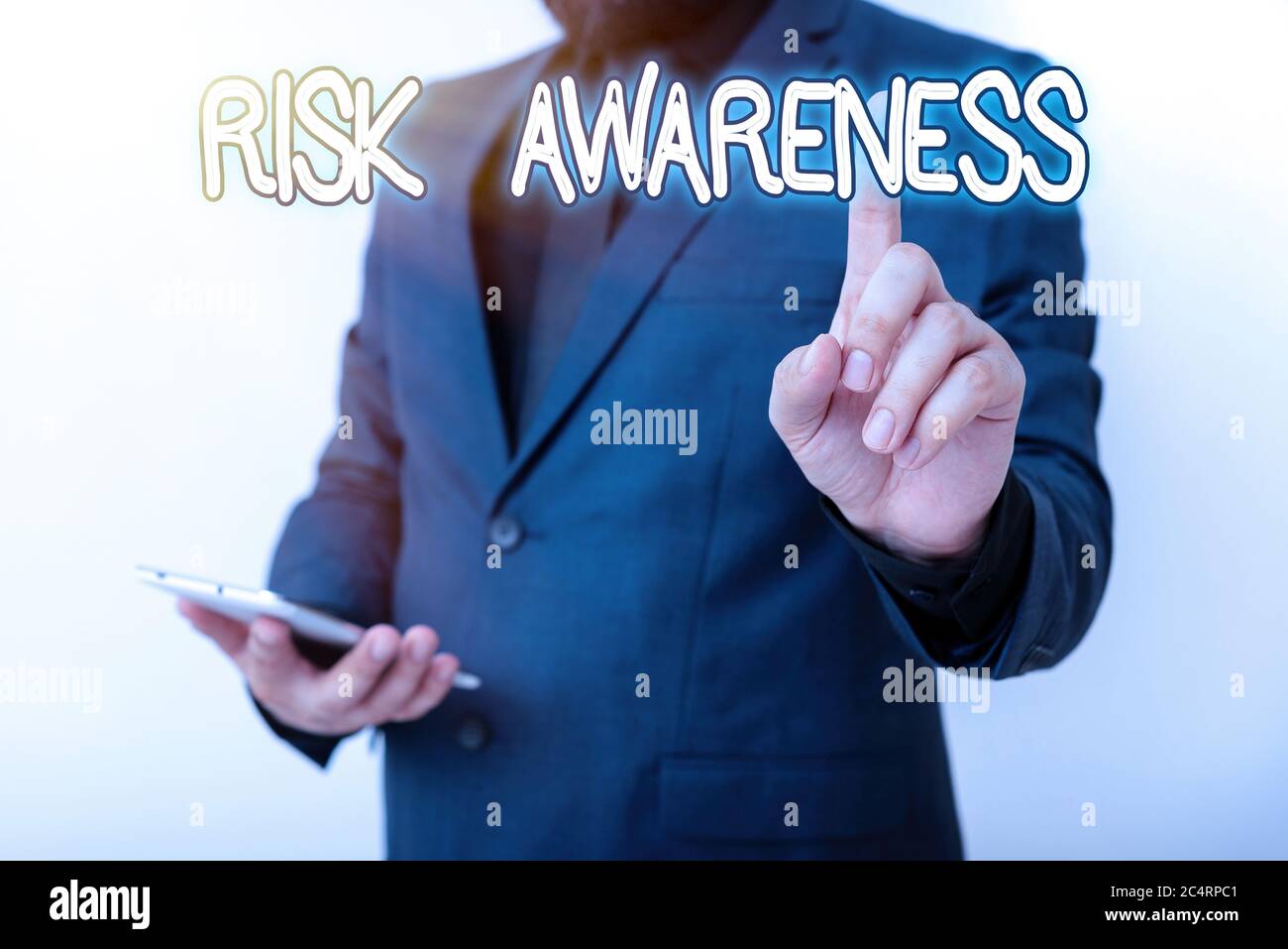 Handwriting text Risk Awareness. Conceptual photo recognizing factors ...