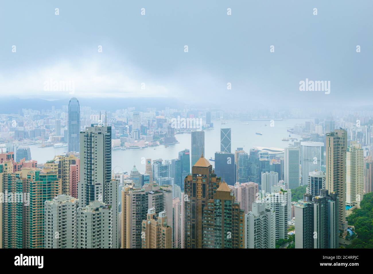 Descending along skyscraper in modern hi-res stock photography and ...