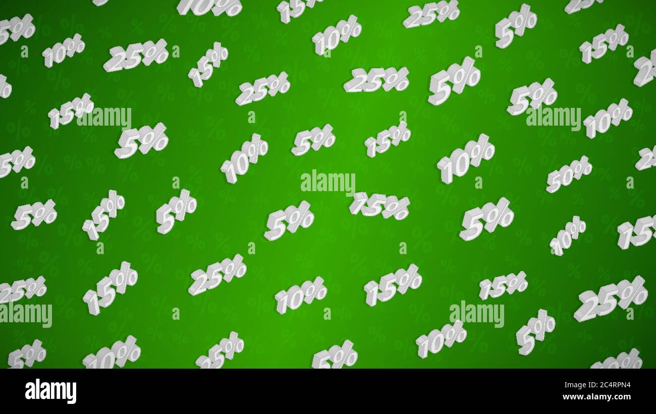 Sale and discount background with isometric inscriptions, white on ...