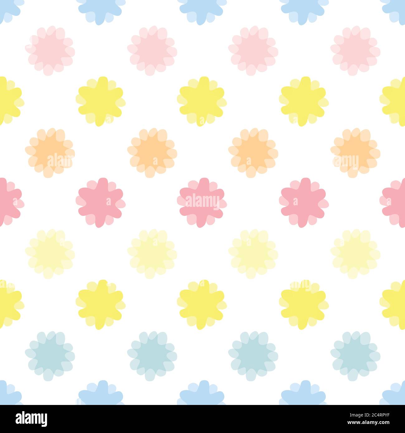 Vector abstract geometric flower pattern, dotted line design, nursery ...