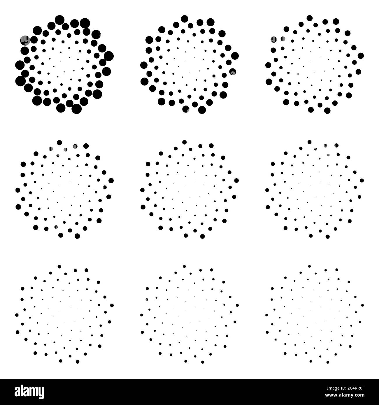 Dotted ellipse shape Black and White Stock Photos & Images - Alamy