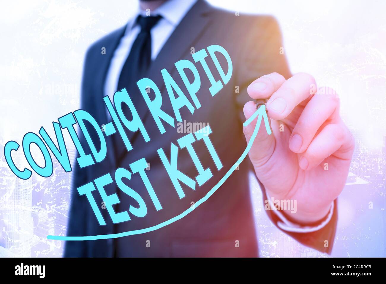 Handwriting text writing Rapid Test Kit. Conceptual photo Emergency ...