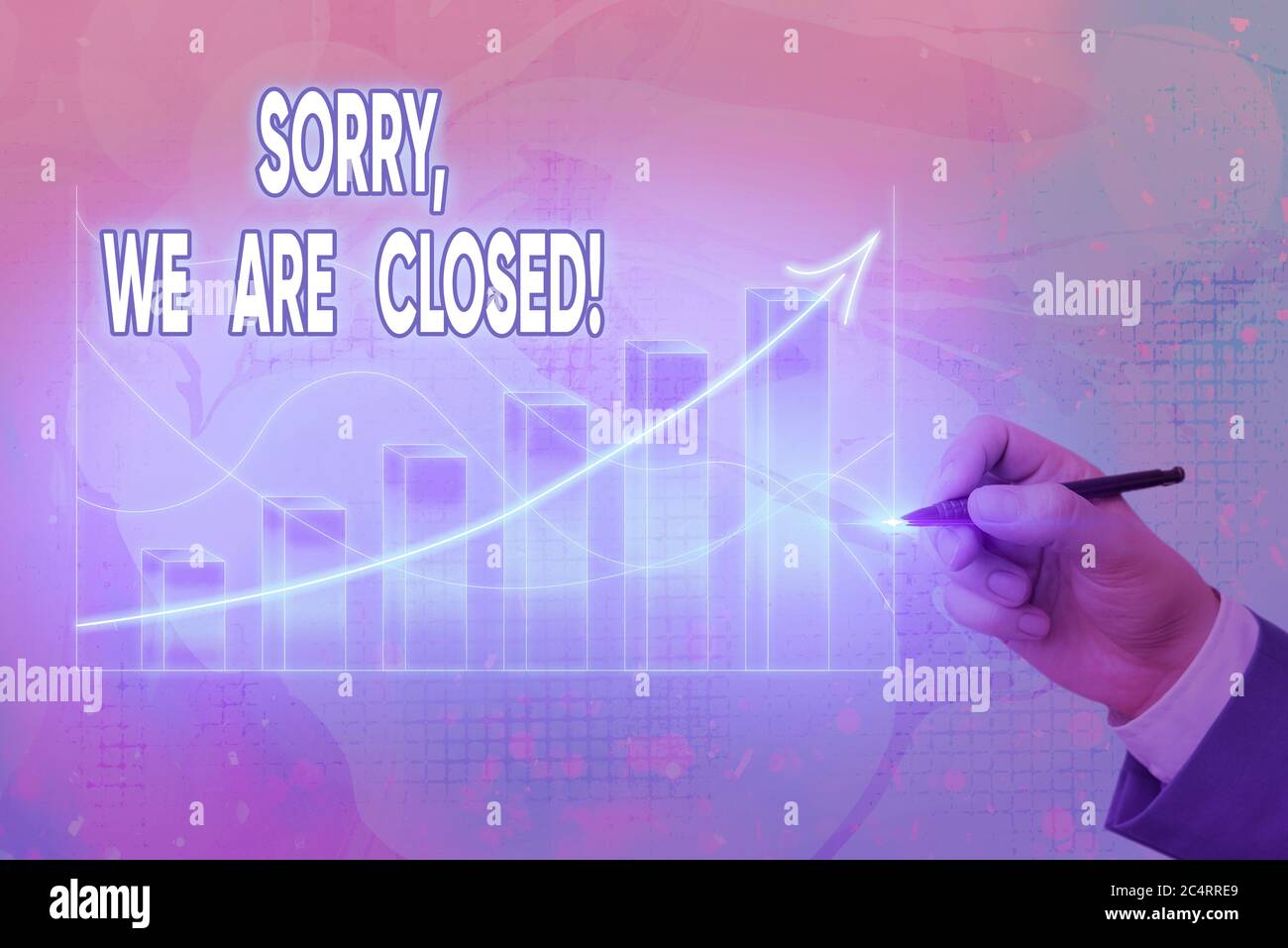 Handwriting text writing Sorry, We Are Closed. Conceptual photo ...