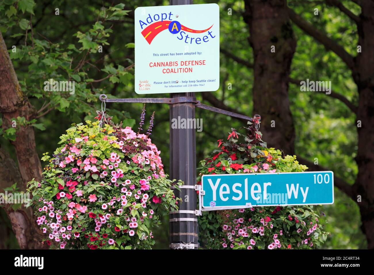 Yesler Way in Pioneer Square District,Seattle,Washington State,USA ...