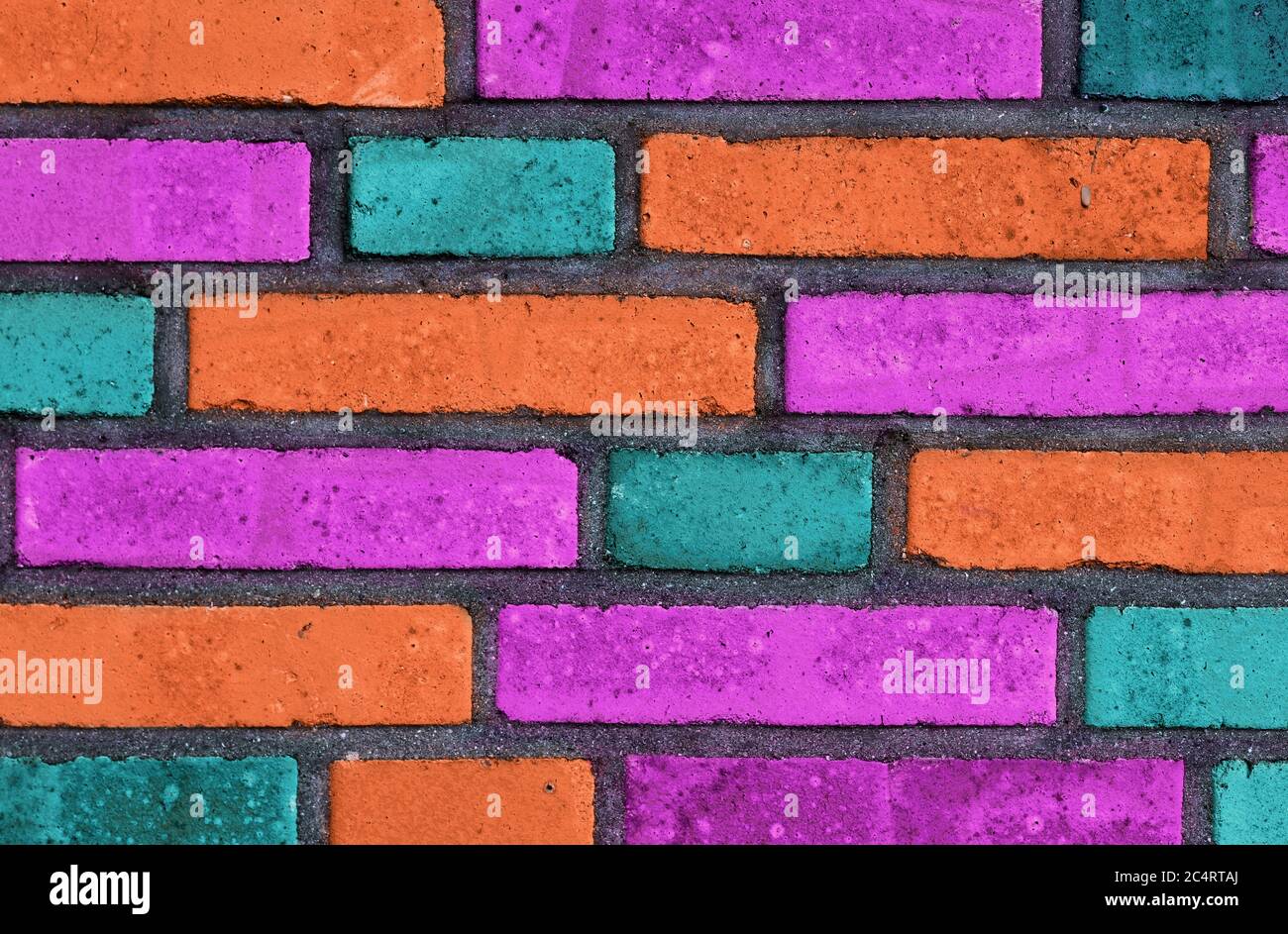 Rainbow banner on brick wall hi-res stock photography and images - Alamy