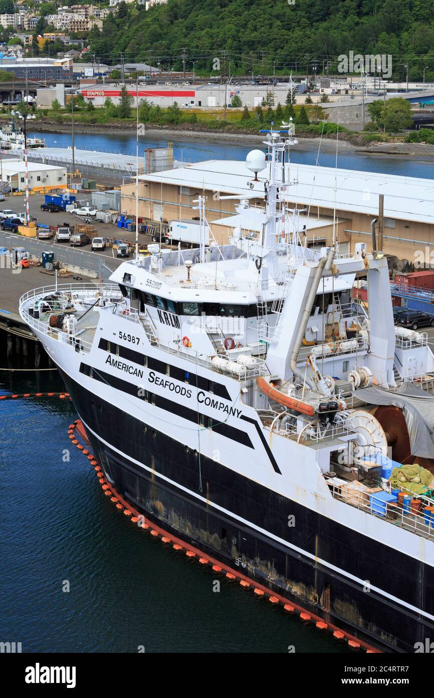 Trawler in Smith Cove,Seattle,Washington State,USA Stock Photo - Alamy