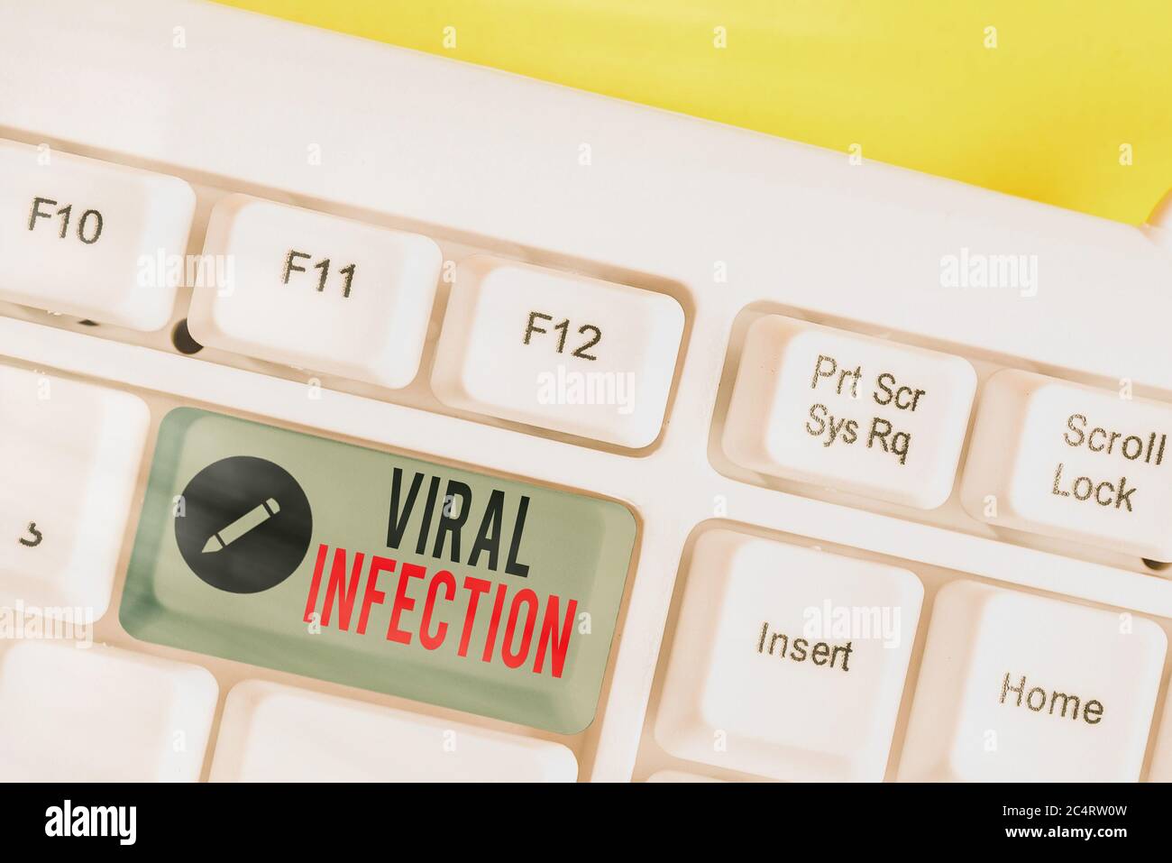 Text sign showing Viral Infection. Business photo text Specific attack ...