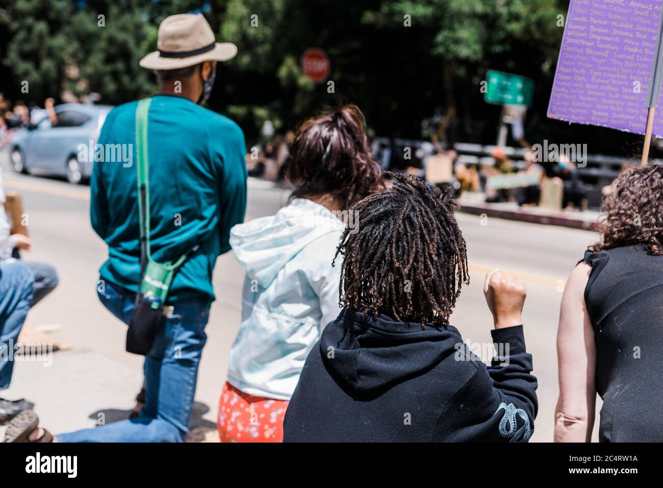 Supporting equal justice and treatment for everyone in America Stock ...