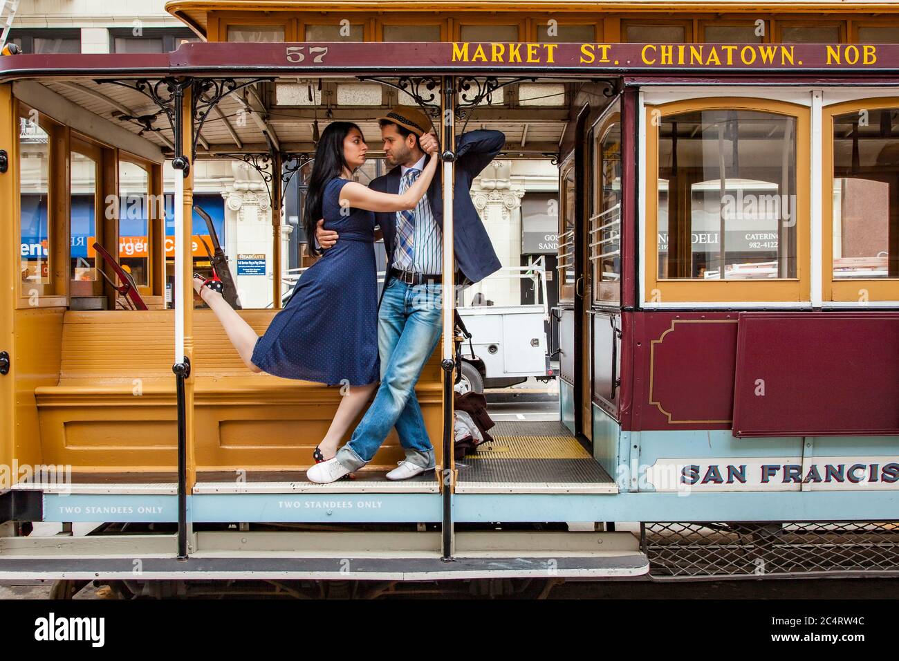 Young couple in cable car hi-res stock photography and images - Alamy