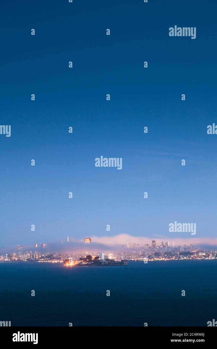 Distant view alcatraz island hi-res stock photography and images - Alamy