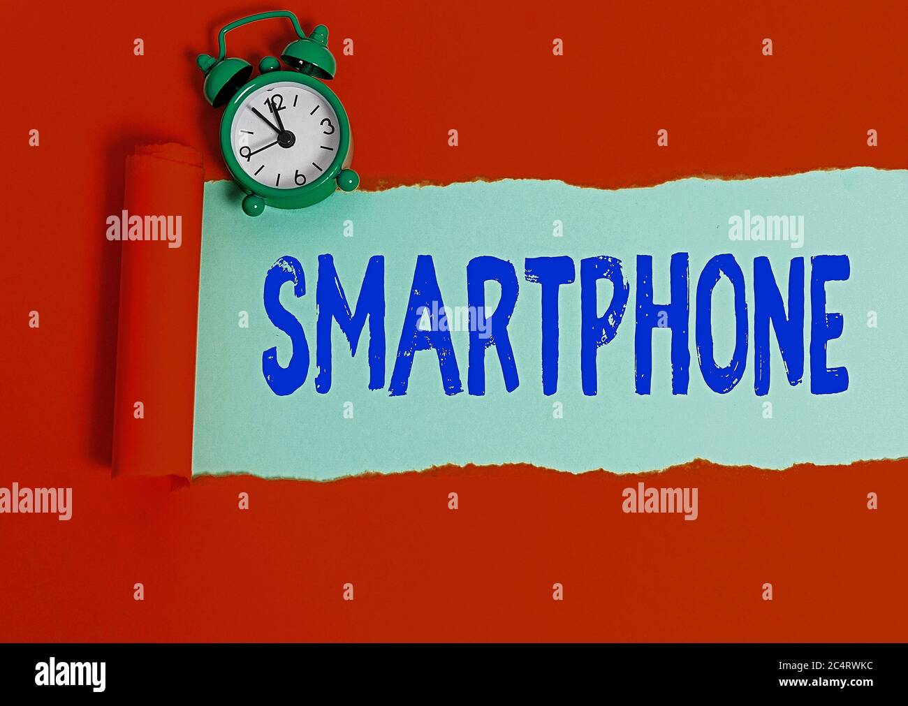 Text sign showing Smartphone. Business photo text a mobile phone that ...