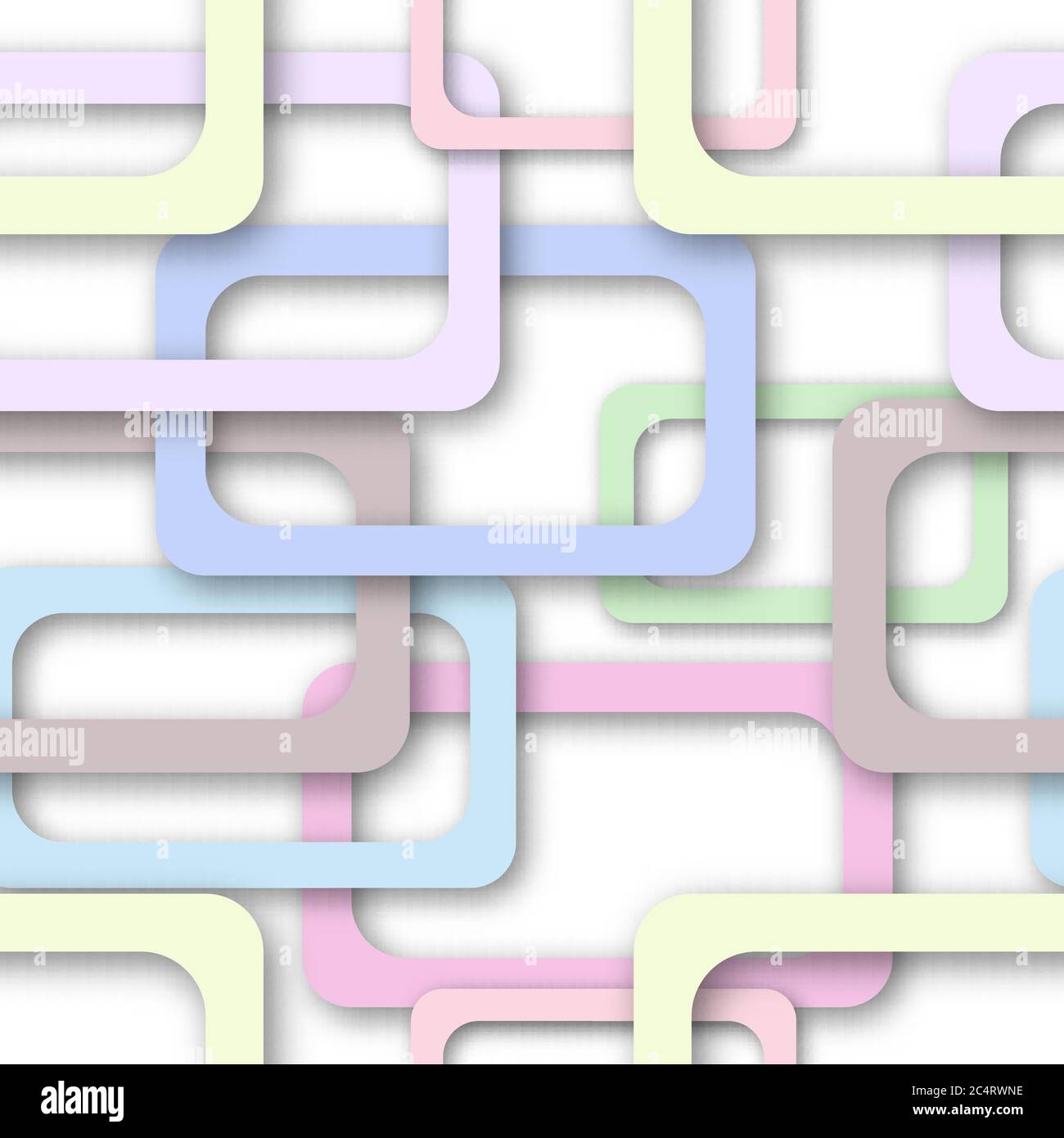 Abstract seamless pattern of randomly arranged colored rectangle frames ...