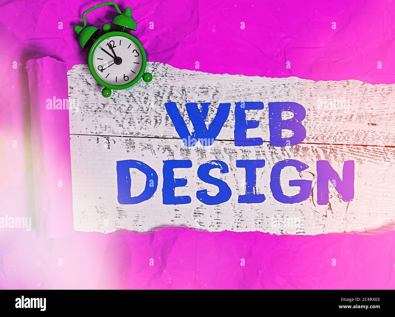 Writing note showing Web Design. Business concept for website creation ...