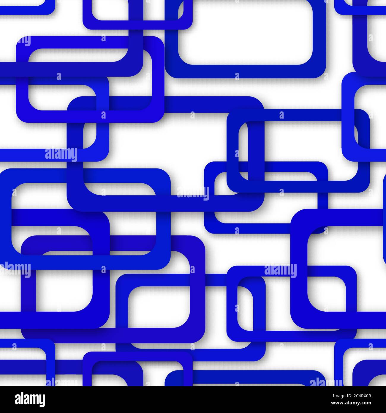 Abstract seamless pattern of randomly arranged blue rectangle frames ...