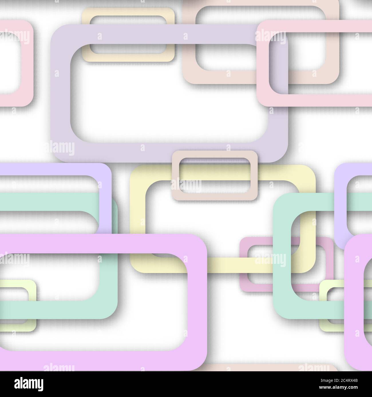 Abstract seamless pattern of randomly arranged colored rectangle frames ...