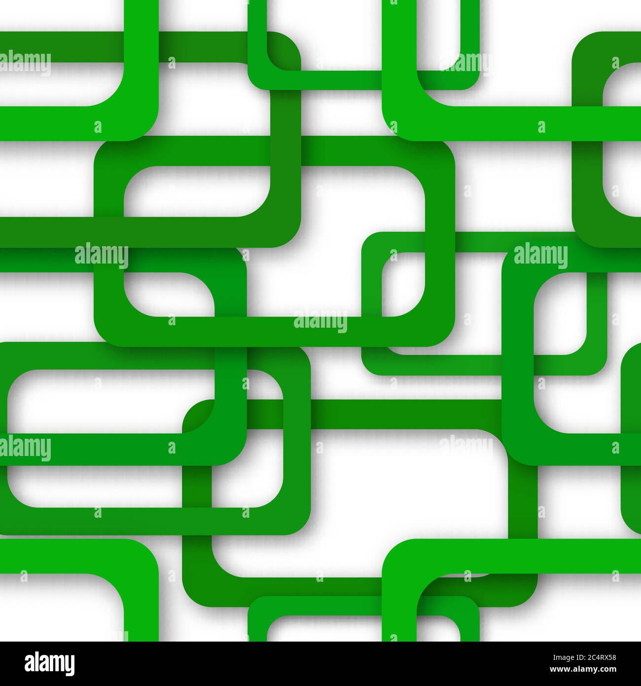Abstract seamless pattern of randomly arranged green rectangle frames ...
