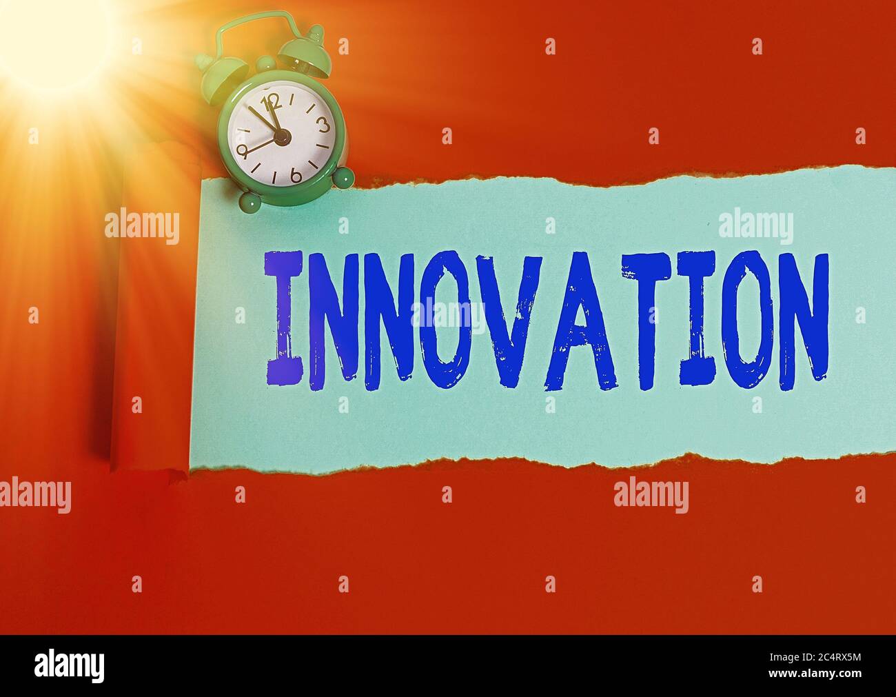 Text sign showing Innovation. Business photo text new idea creative ...