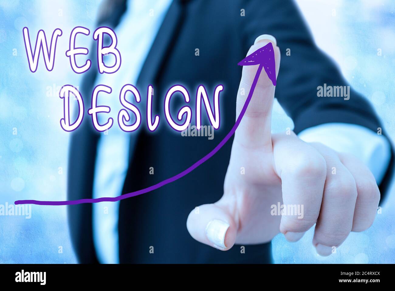 Writing note showing Web Design. Business concept for website creation ...