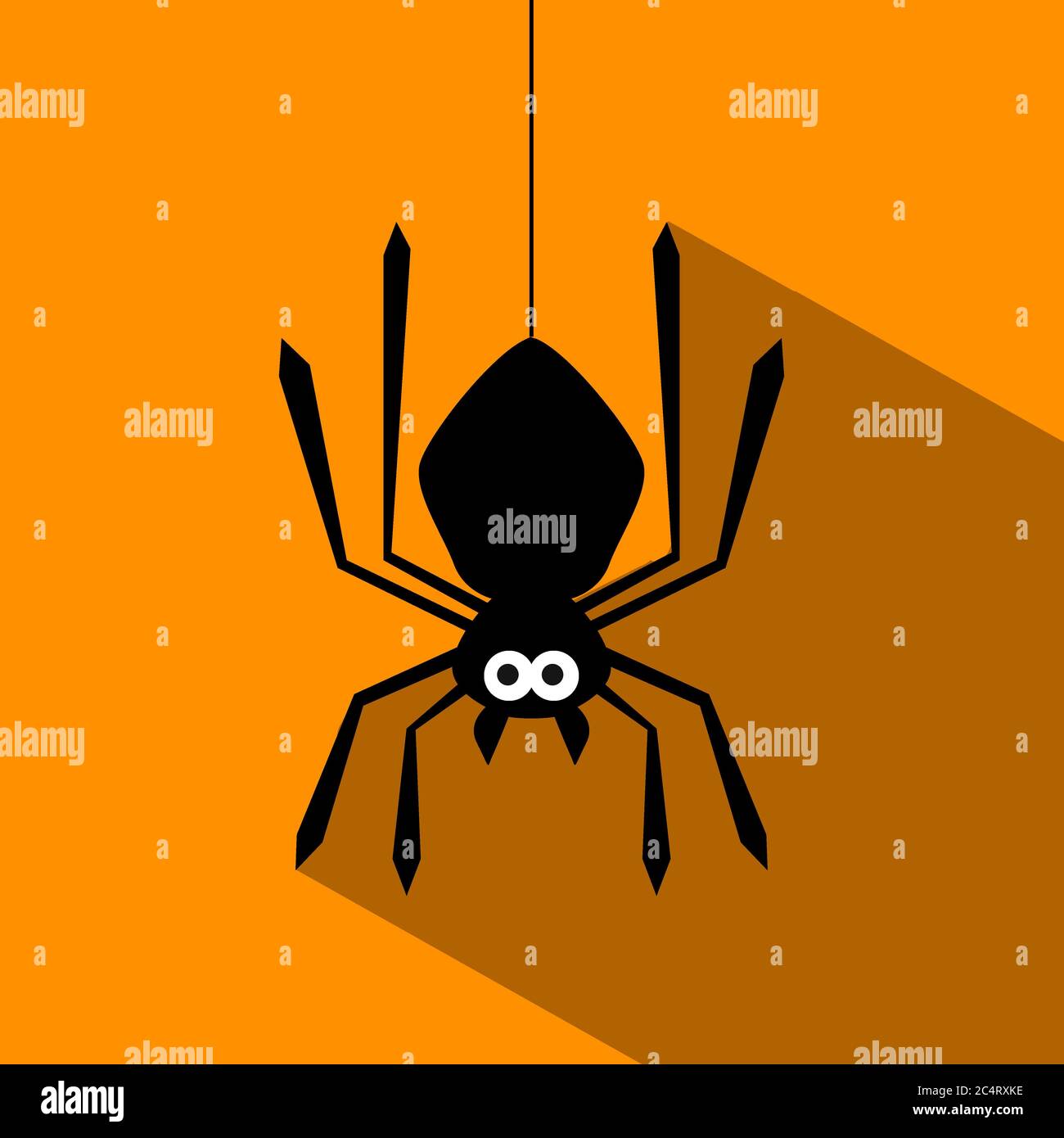 Spider on an gray background, 3D rendering Stock Photo - Alamy