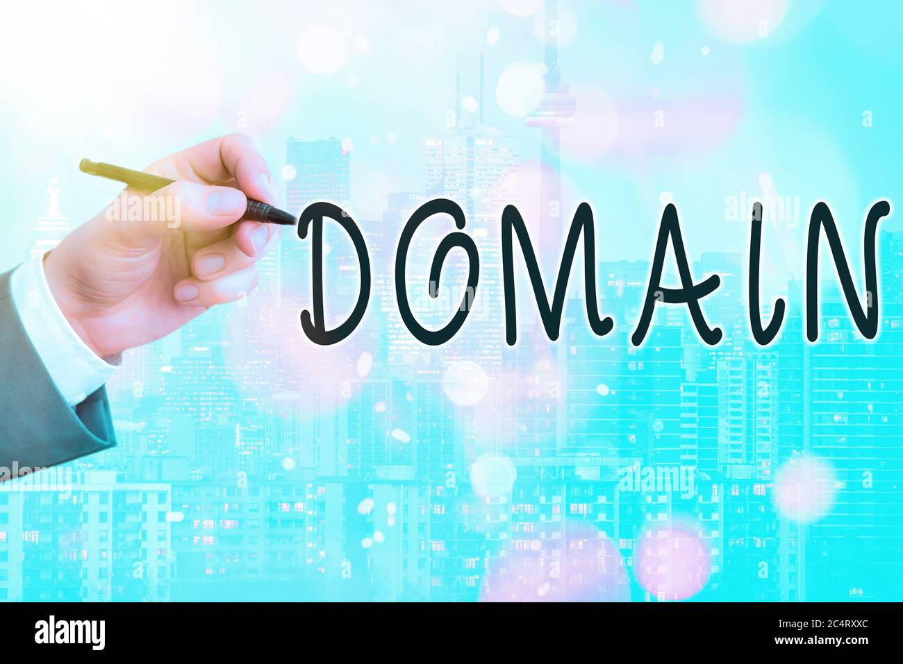 Conceptual hand writing showing Domain. Concept meaning identification ... Conceptual hand writing showing Domain. Concept meaning identification ...