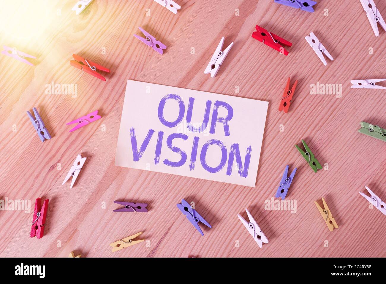 Handwriting text Our Vision. Conceptual photo an aspirational ...