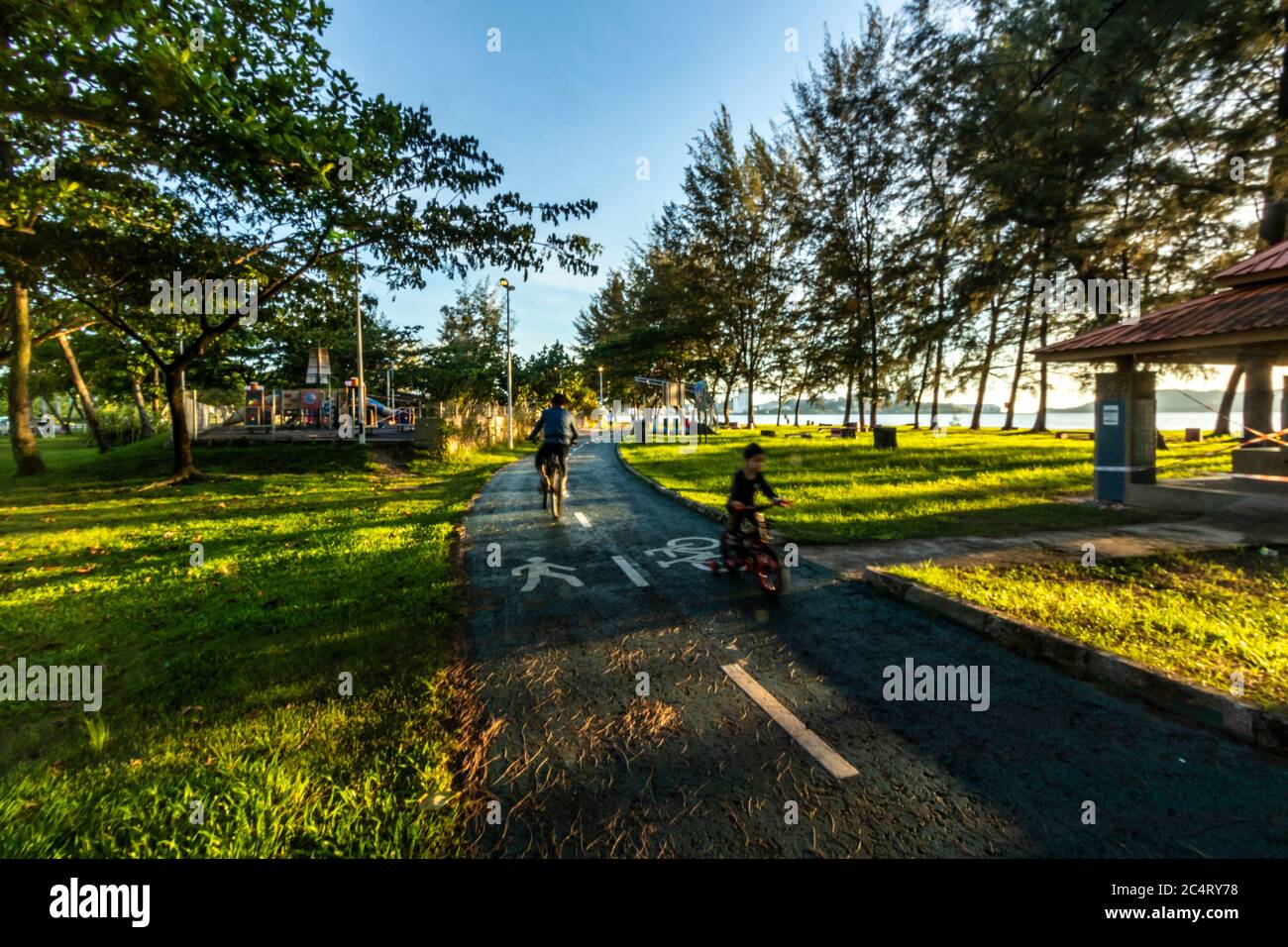 Kota kinabalu city mosque at likas bay hi-res stock photography and ...