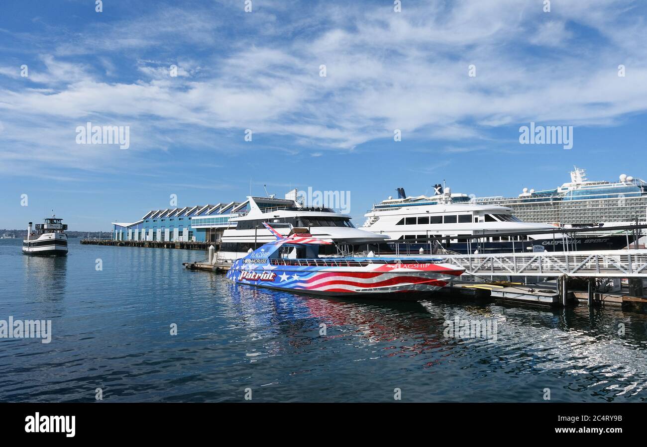 Flagship Patriot at Dock Stock Photo - Alamy
