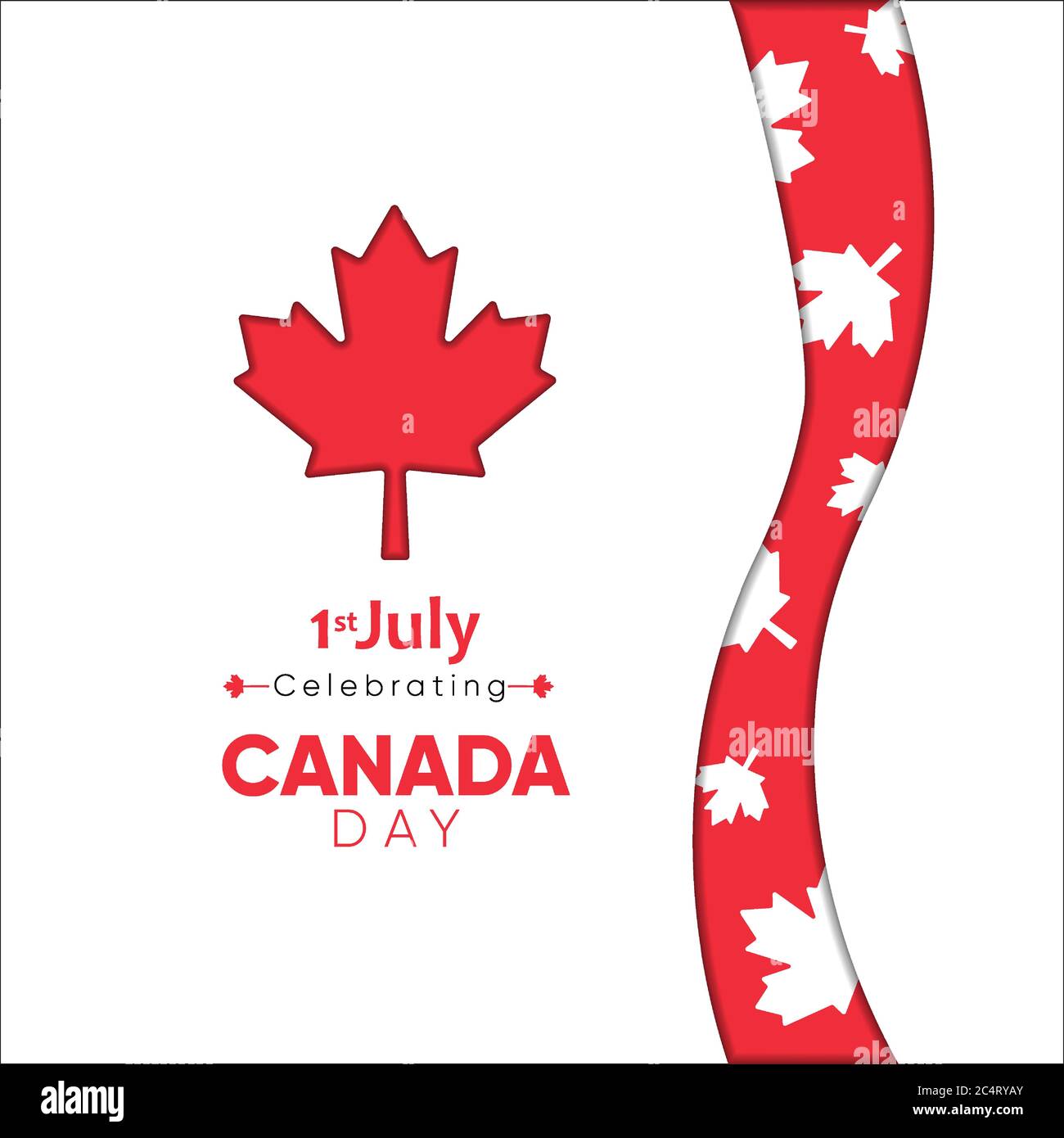 Canada day cut Stock Vector Images - Alamy