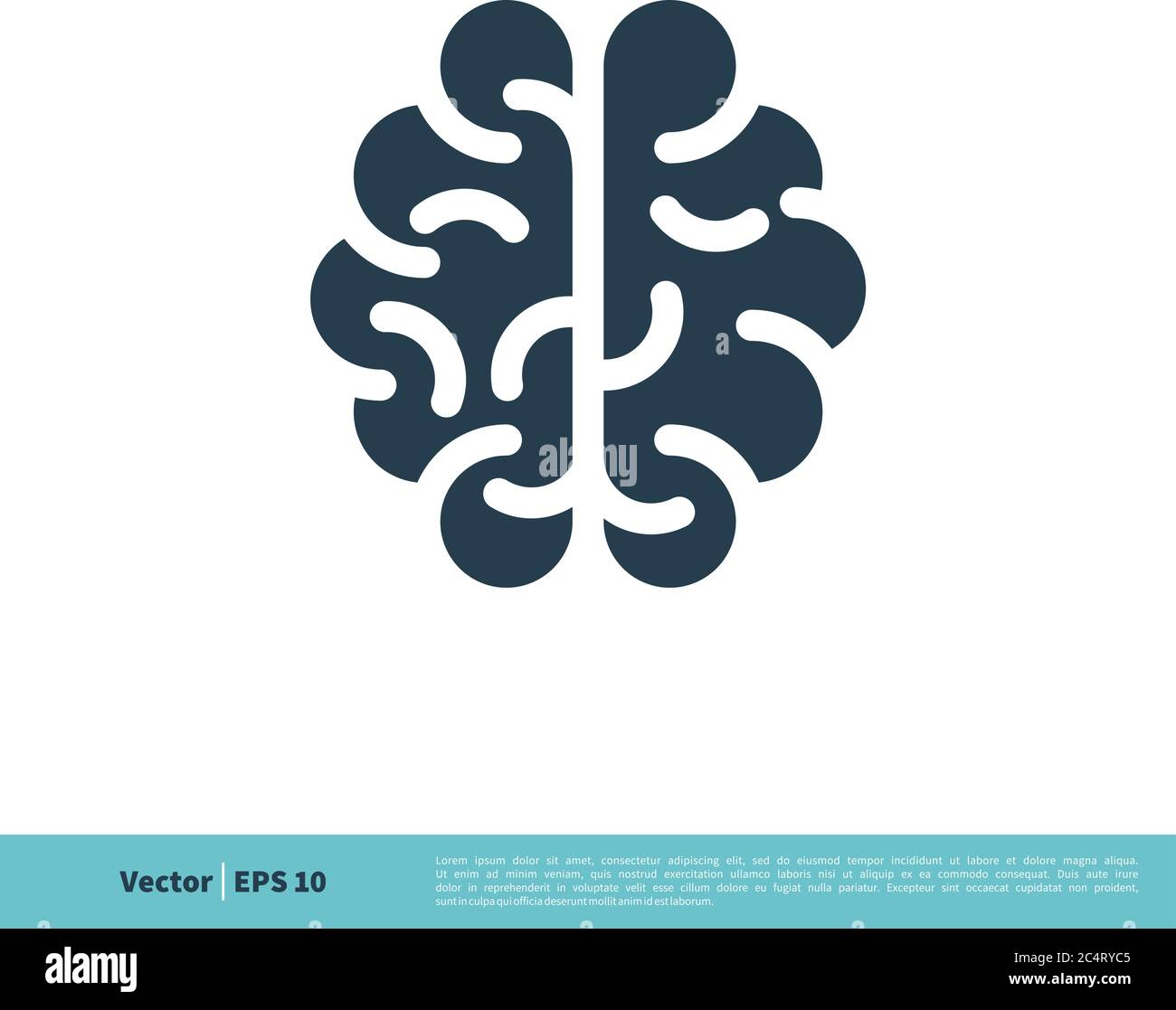 Brain Icon Vector Logo Template Illustration Design. Vector EPS 10 ...