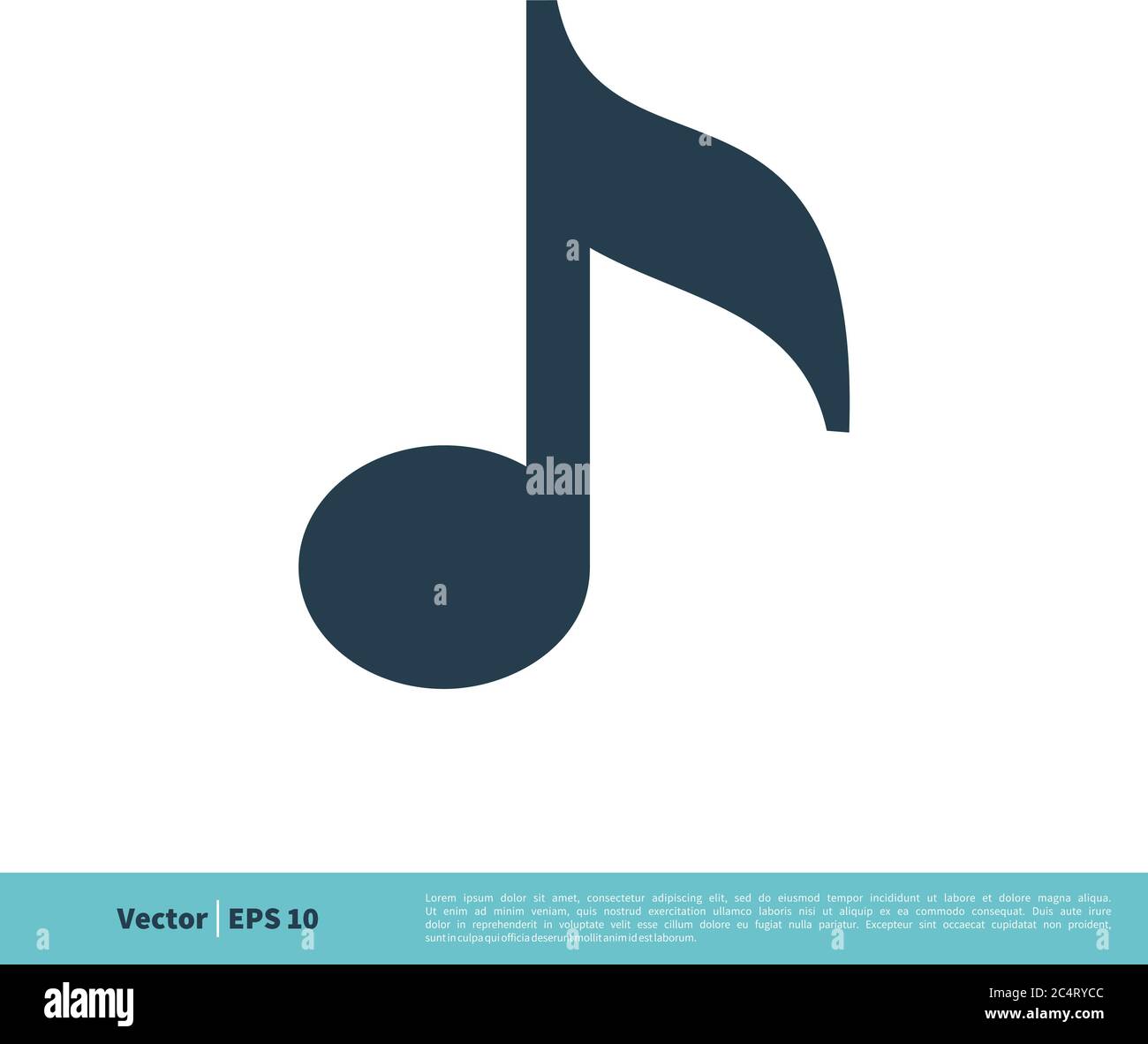 Music Note Symbol Icon Vector Logo Template Illustration Design. Vector ...