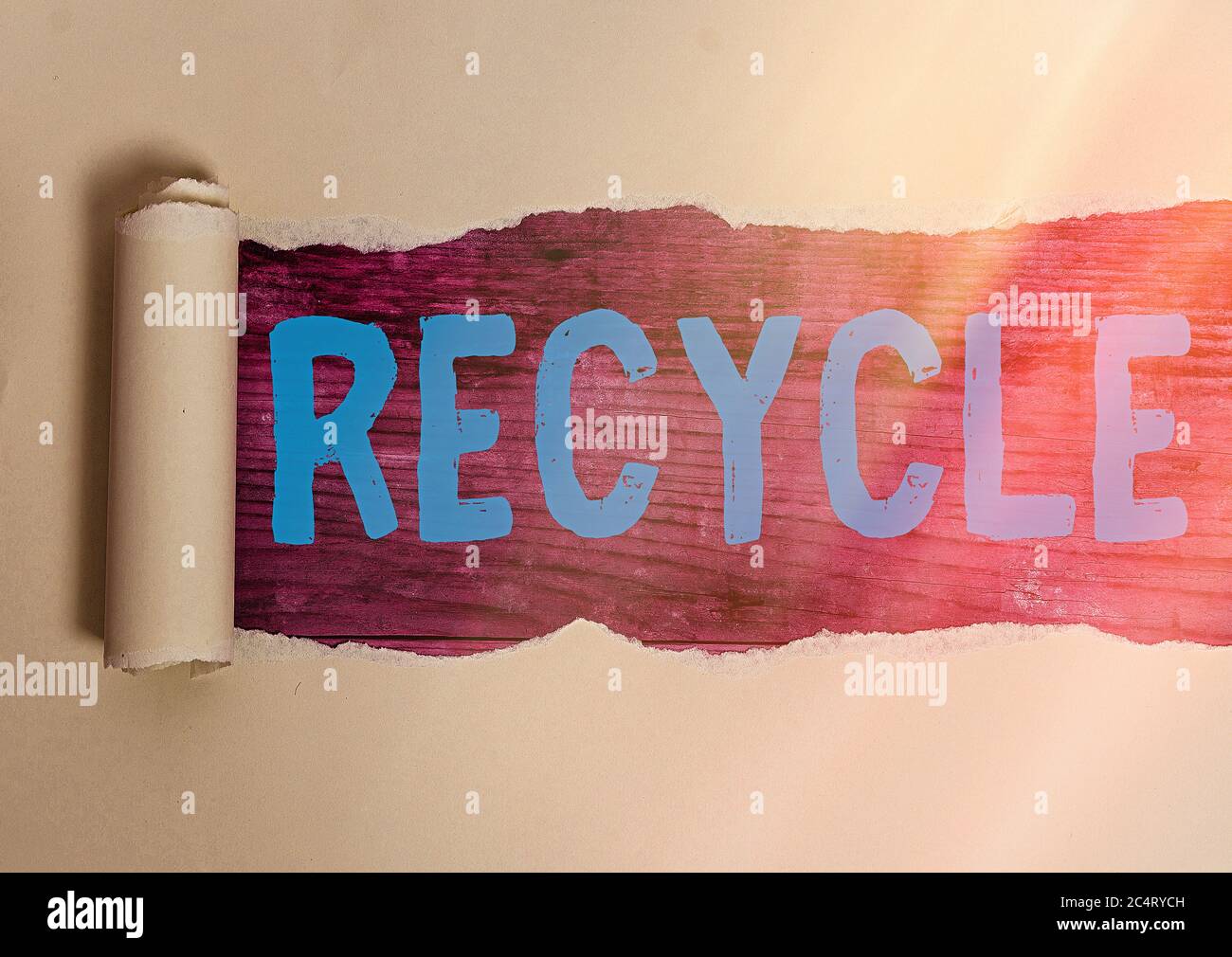 Handwriting text writing Recycle. Conceptual photo process of ...