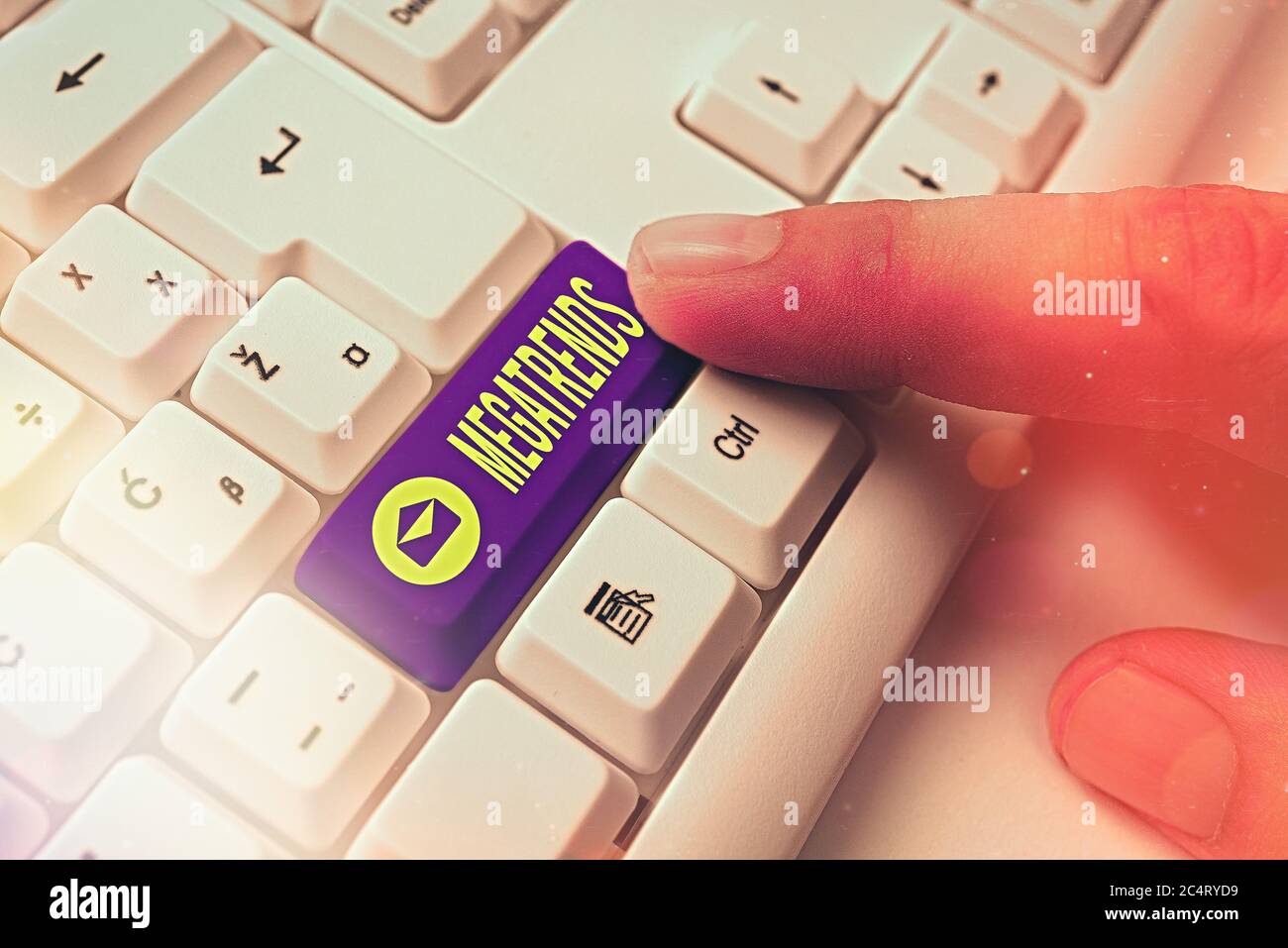 Handwriting text Megatrends. Conceptual photo global patterns related ...