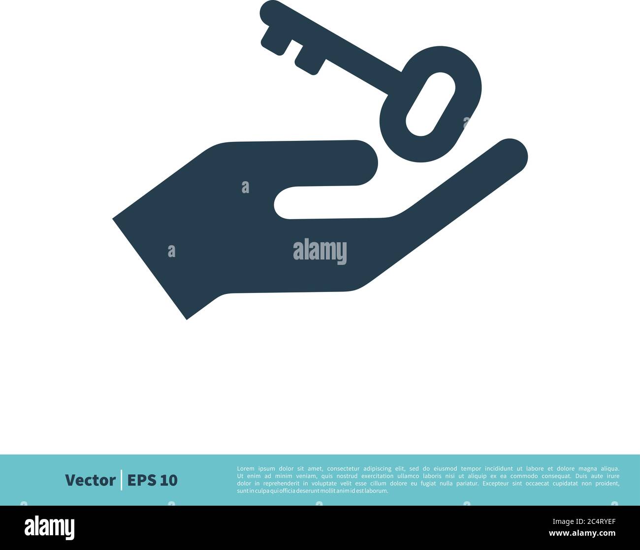 Hand and Key Icon Vector Logo Template Illustration Design. Vector EPS ...