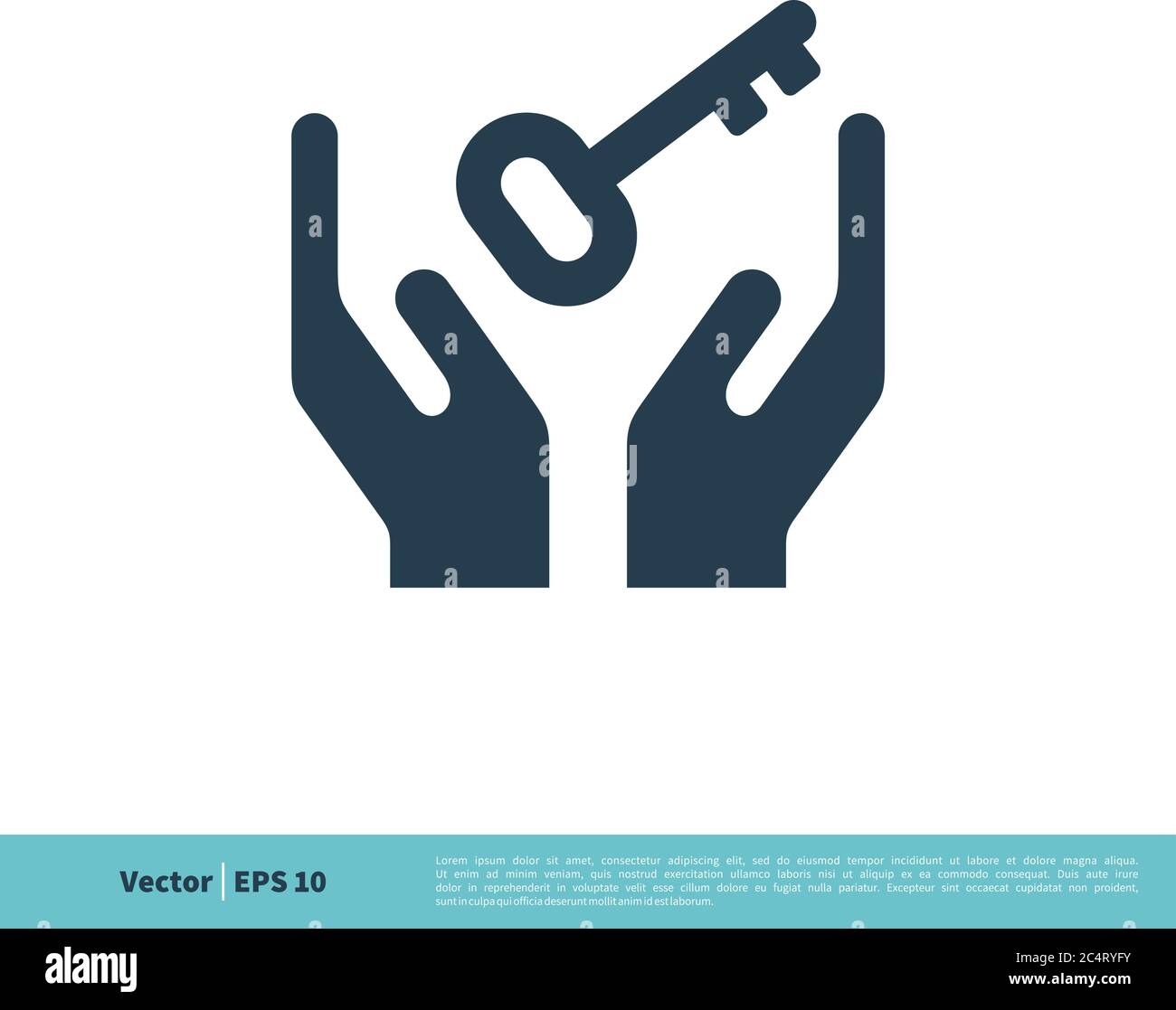 Hand and Key Icon Vector Logo Template Illustration Design. Vector EPS ...