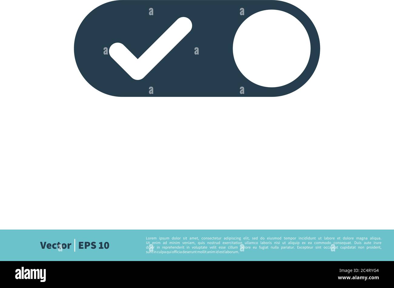 Button Slide Icon Vector Logo Template Illustration Design. Vector EPS ...