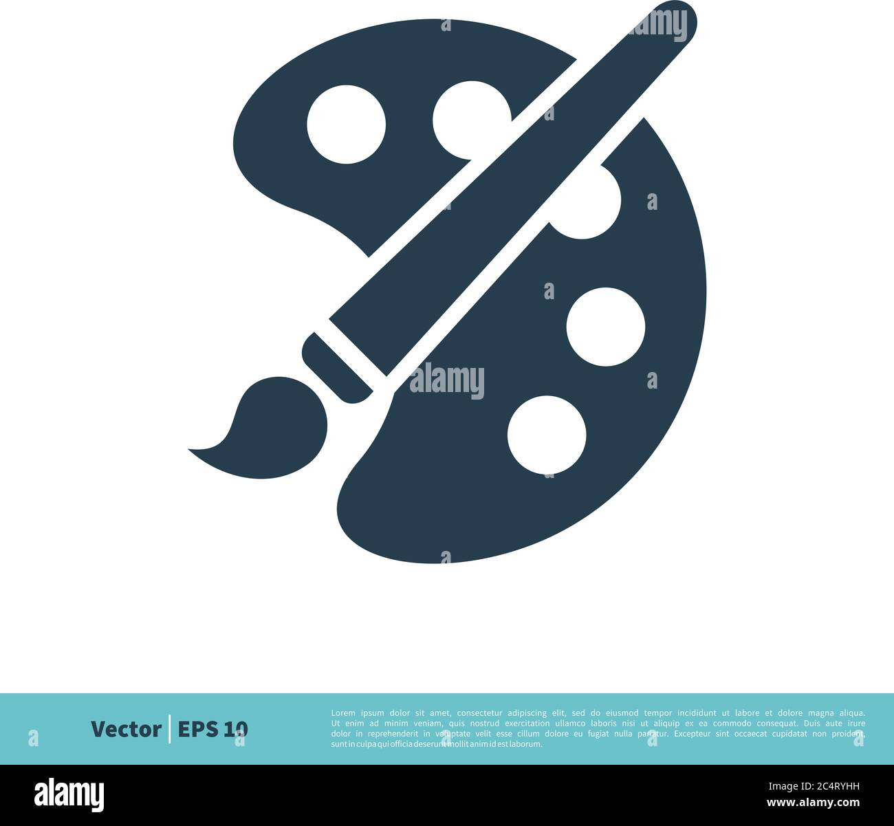 Paint Brush Icon Vector Logo Template Illustration Design. Vector EPS ...