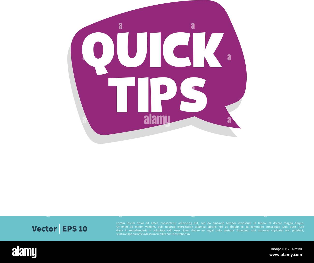 Quick Tips Letter Vector Template Illustration Design. Vector EPS 10 ...