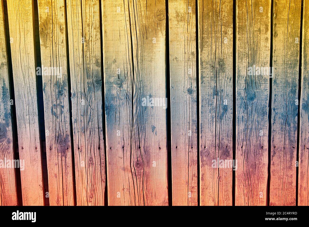 Background of Nailed Wooden Planks . Colors Gradient of Wooden Surface ...