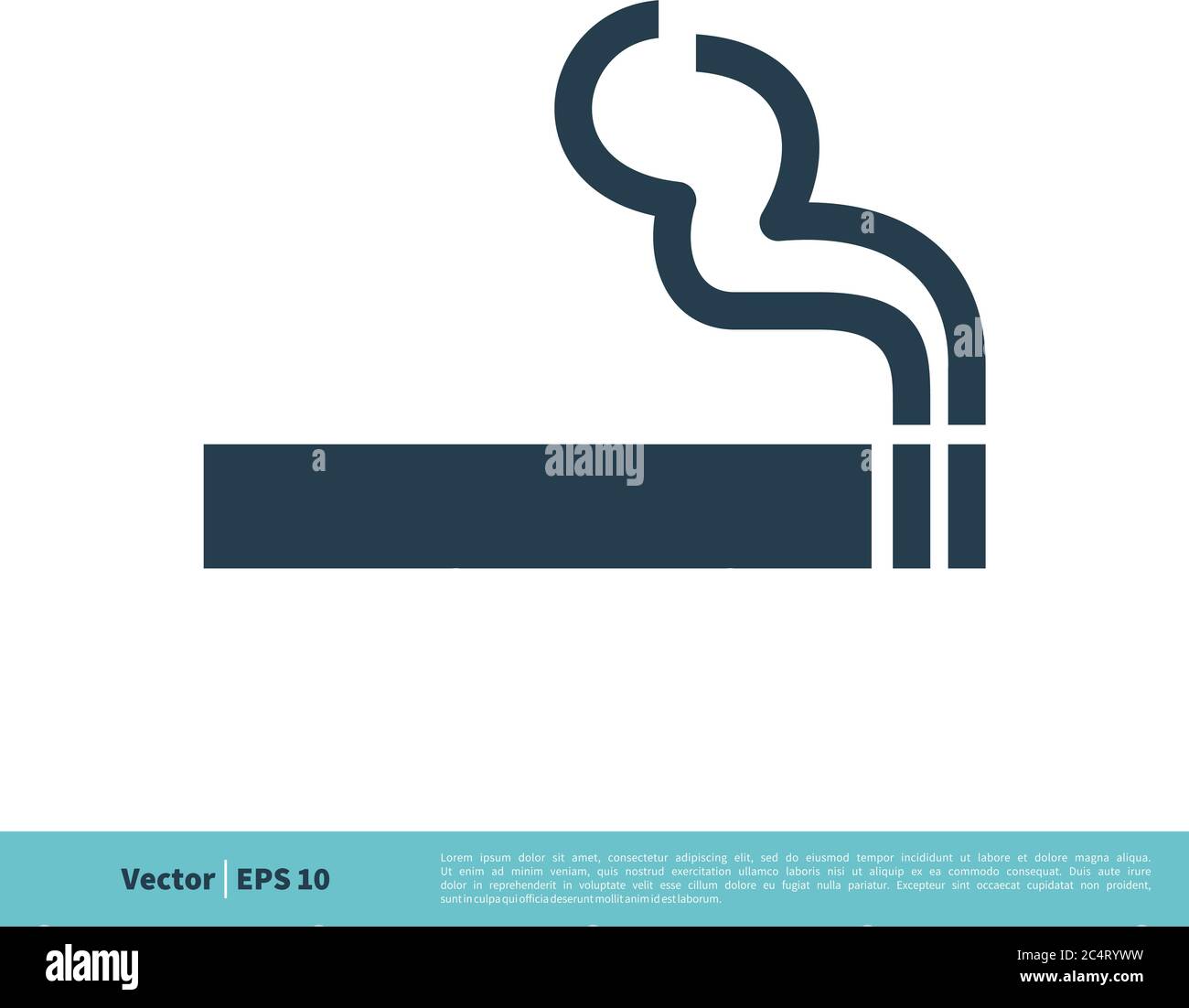 Smoke Area Icon Vector Logo Template Illustration Design. Vector EPS 10 ...