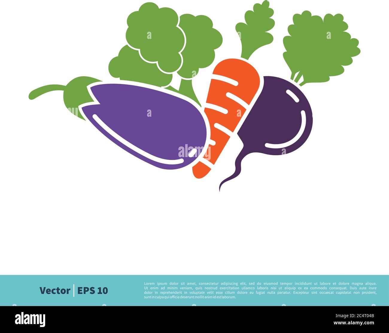 Vegetables Icon Vector Logo Template Illustration Design. Vector EPS 10 ...