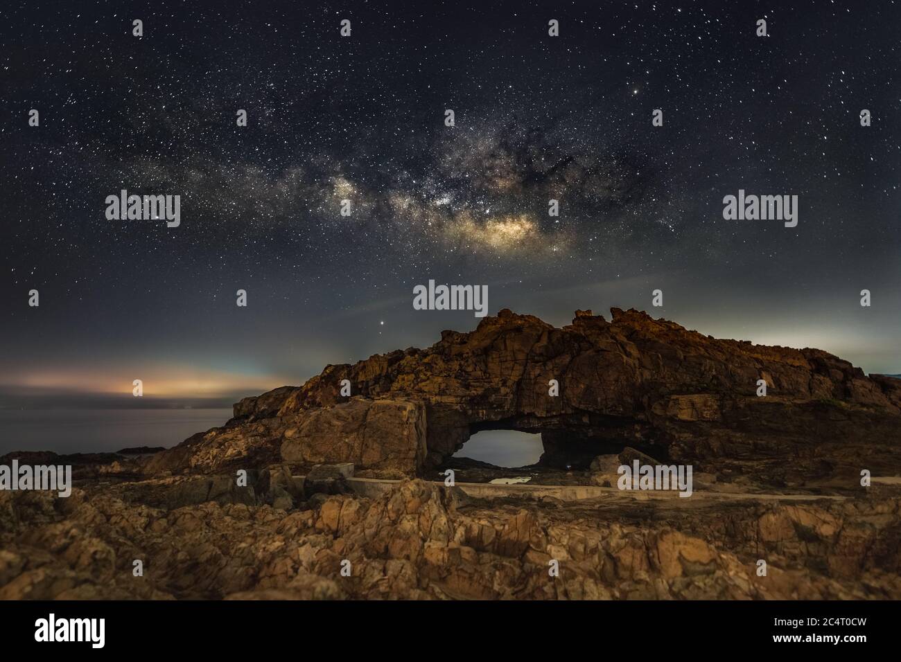 Breathtaking scenery of the Milky Way Galaxy in the scenic night sky ...